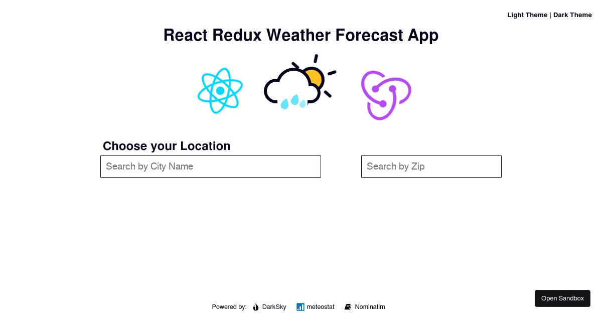 react-redux-weather-app - Codesandbox