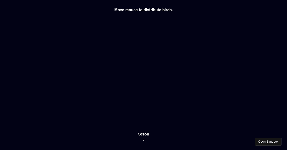 Vue Threejs Birds Forked Codesandbox