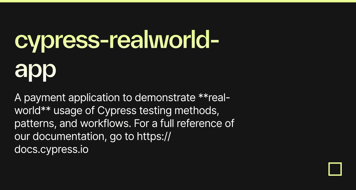 cypress-realworld-app - Codesandbox cypress-realworld-app - Codesandbox