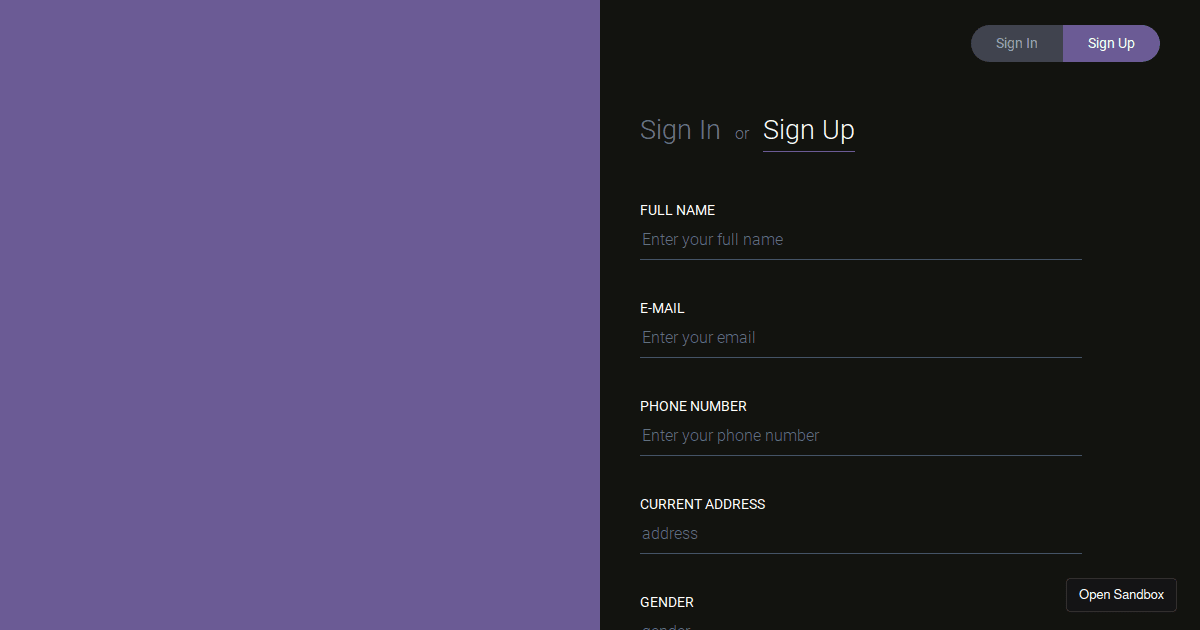 react-login-form - Codesandbox react-login-form - Codesandbox