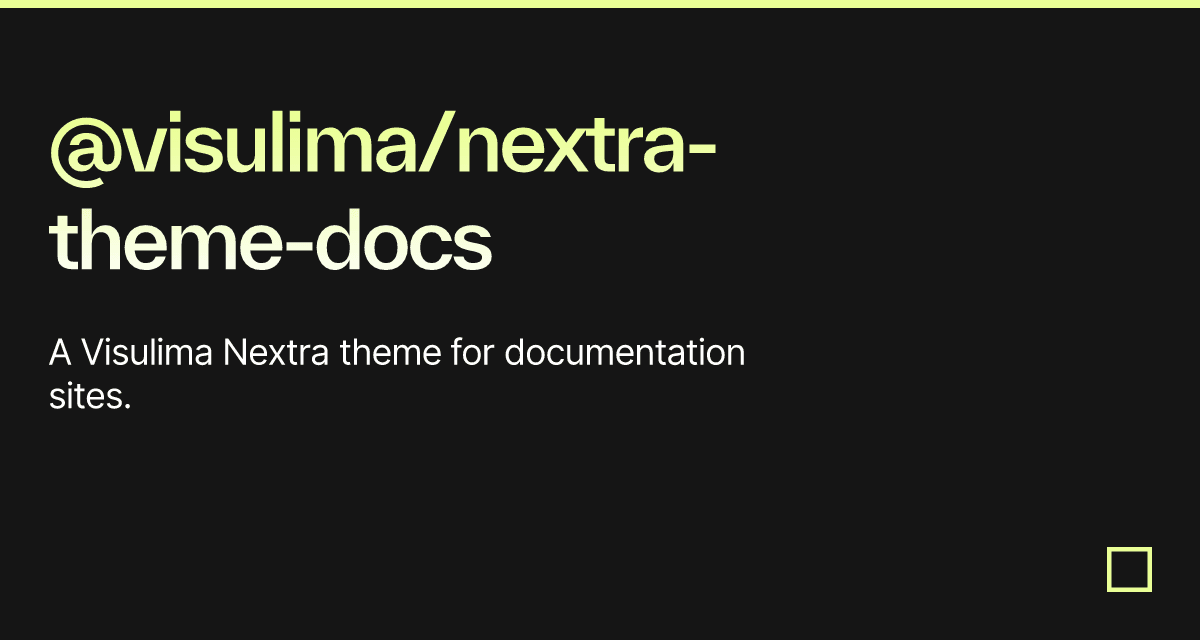 visulima/visulima: nextra-theme-docs - Codesandbox