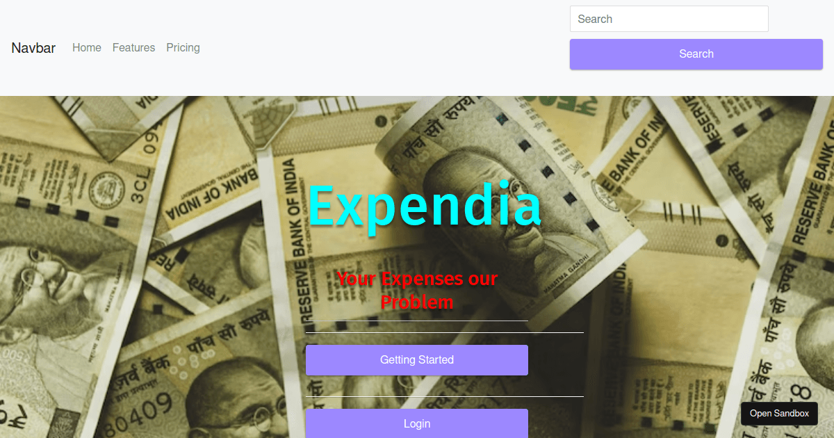 Expendia-India - Codesandbox
