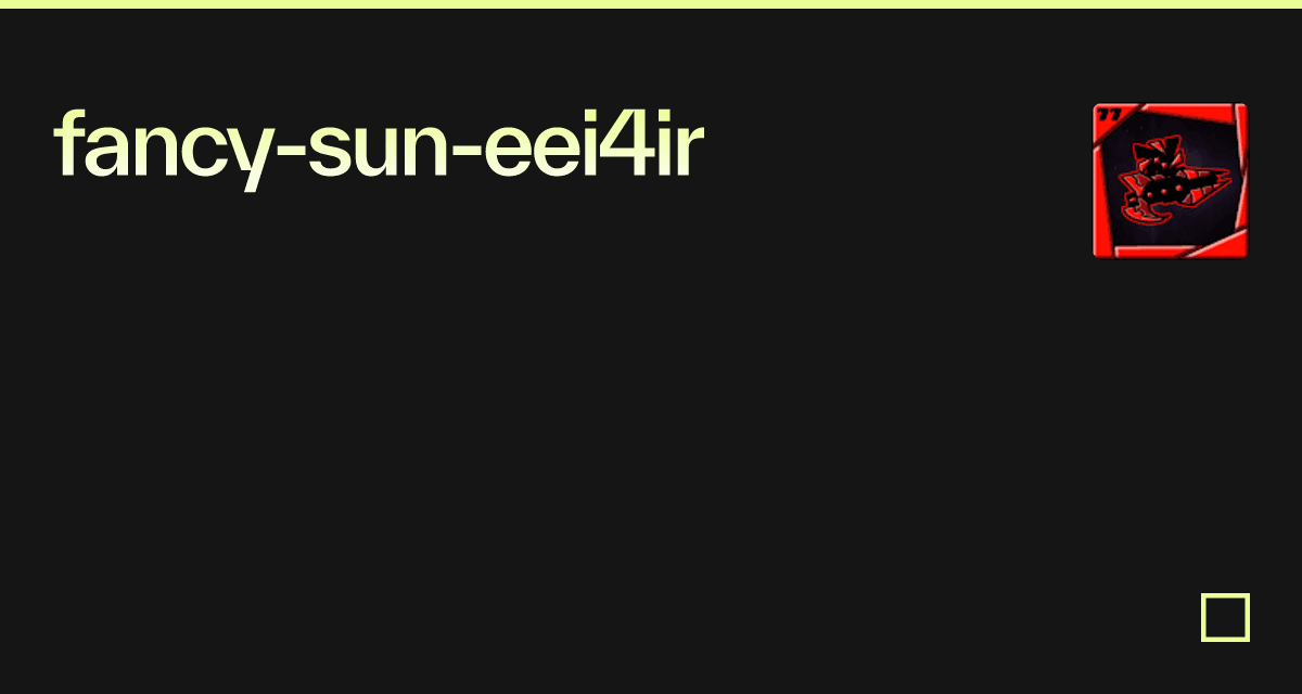 fancy-sun-eei4ir - Codesandbox