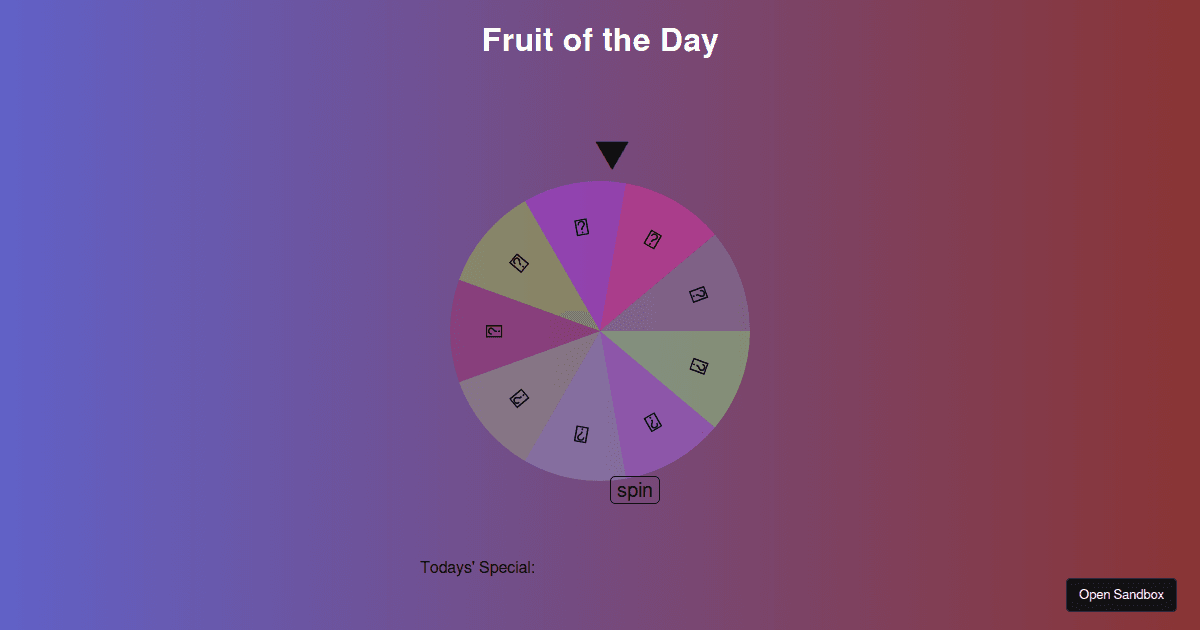 adityapwr/spin-wheel - Codesandbox