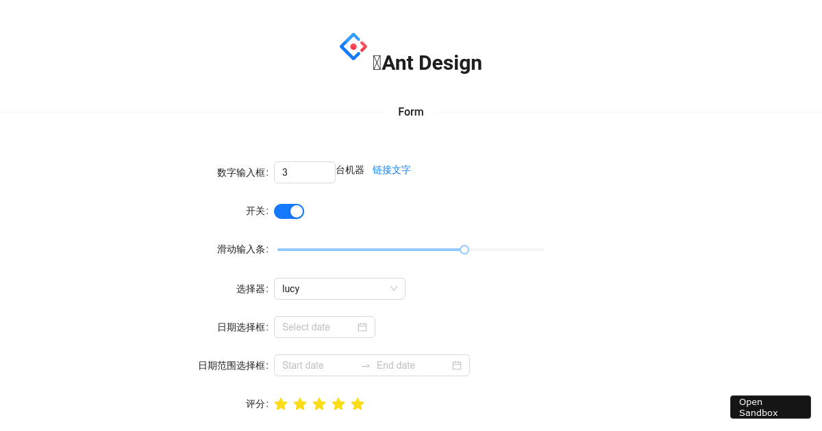 Create React App Antd Codesandbox