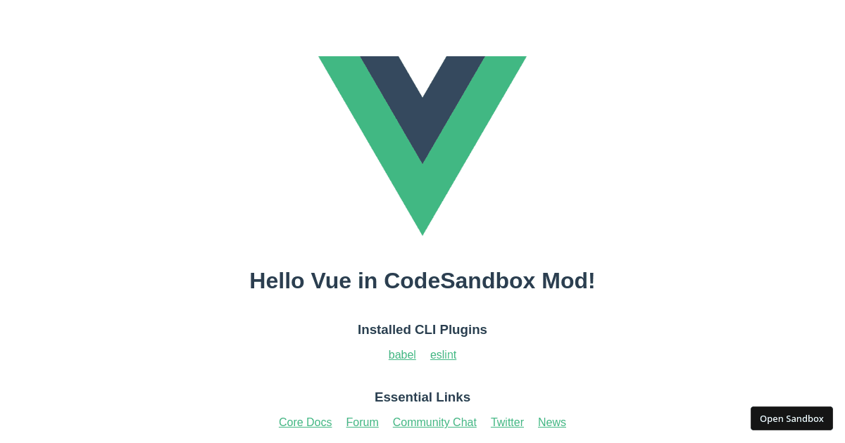vue - Codesandbox