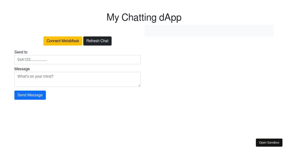 Missmansanaschat Dapp Codesandbox