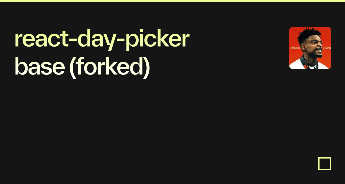 react-day-picker base (forked) - Codesandbox