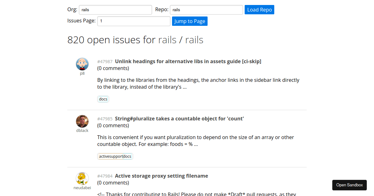 Rtk Github Issues Example 03 Final Codesandbox