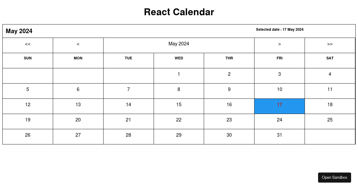 react - Codesandbox