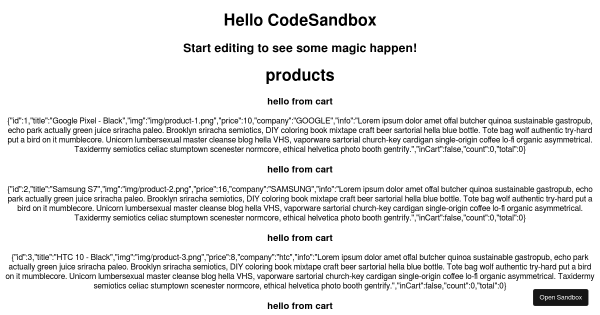 Why Cant I Fetch Data From A Passed Value Forked Codesandbox