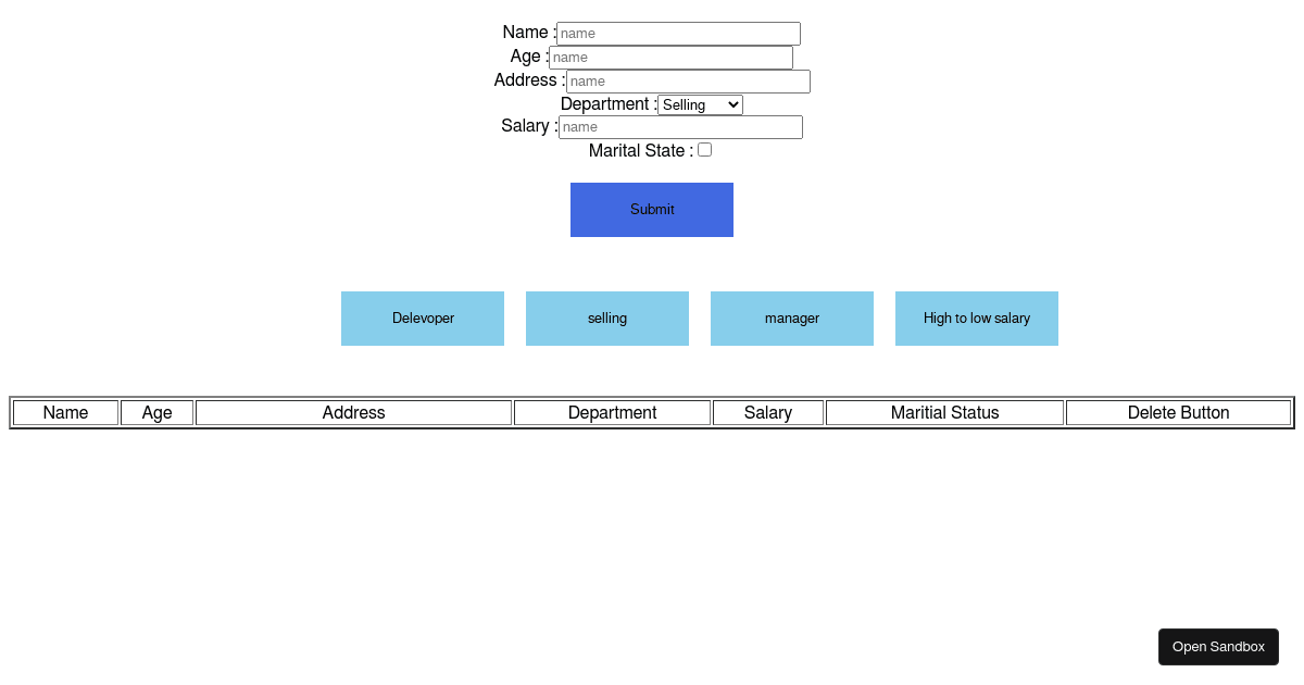 no. of input and axios - Codesandbox