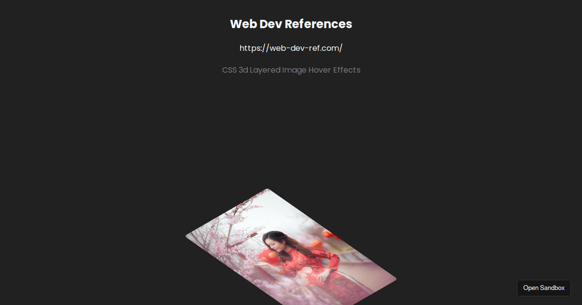 Web Dev Ref Css 3d Layered Image Hover Effects Codesandbox