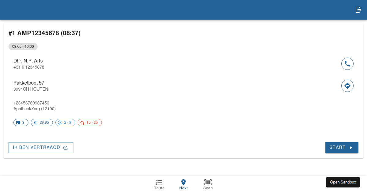 AMP-Route - Codesandbox