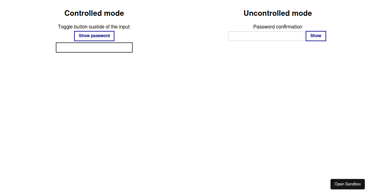 React Password Indicator showcase (forked) - Codesandbox