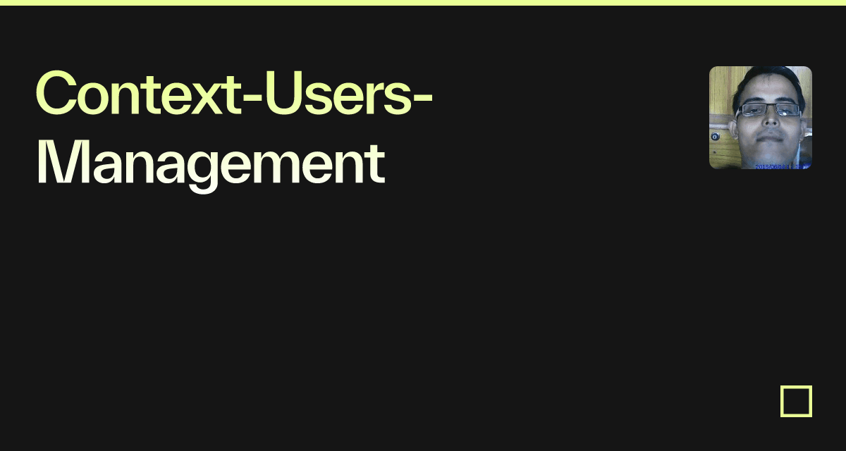Context-Users-Management - Codesandbox