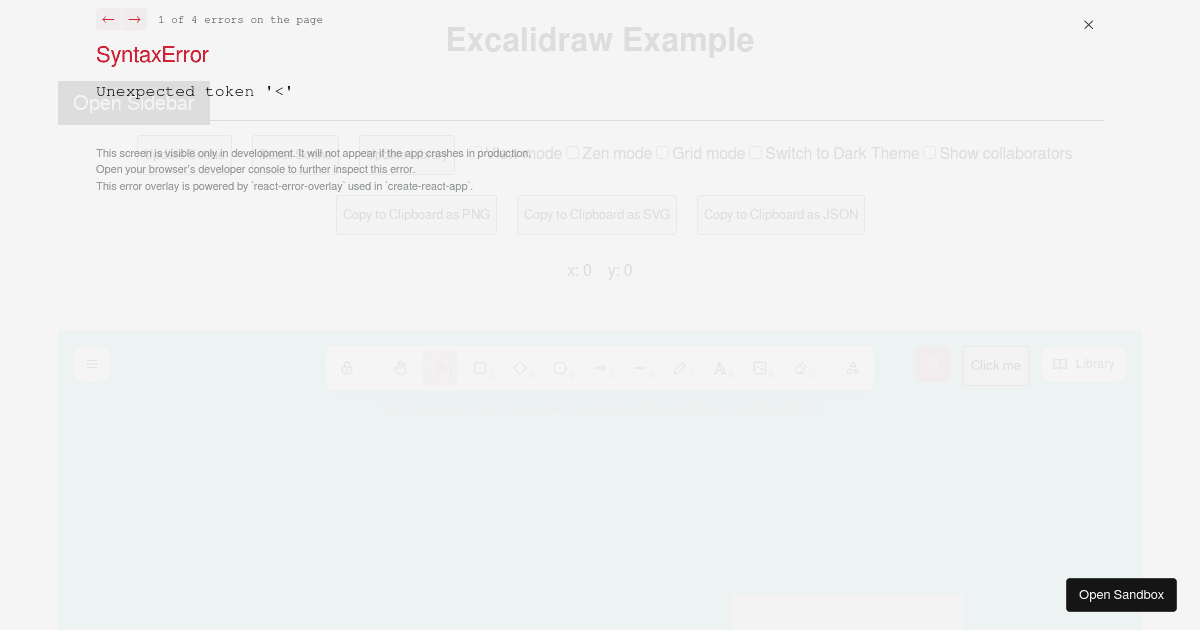 excalidraw - Codesandbox
