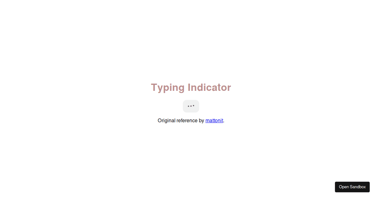 chat-typing-indicator-demo - Codesandbox chat-typing-indicator-demo - Codesandbox