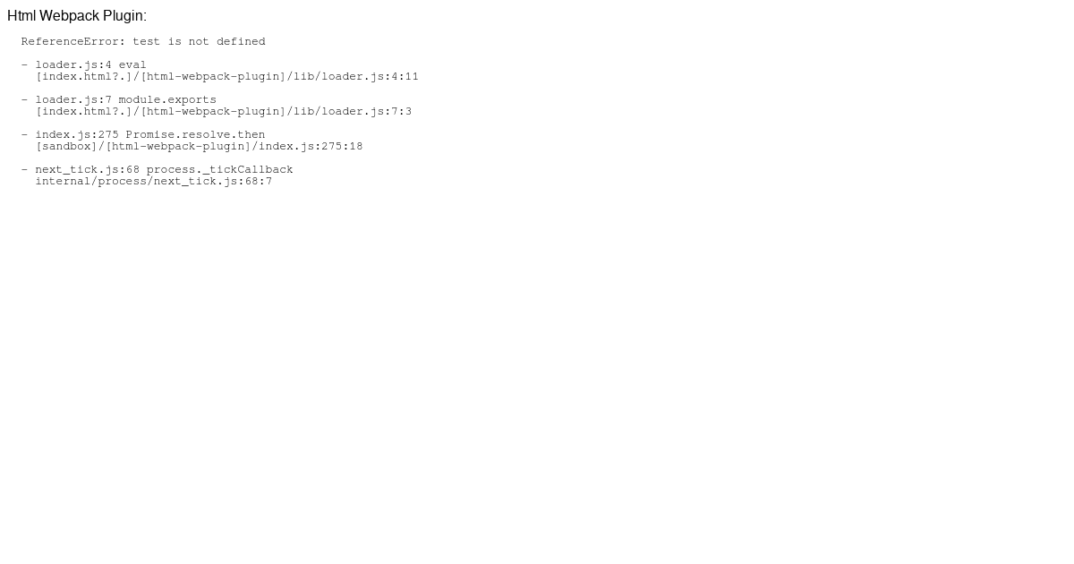 html-webpack-plugin-template-parameter - Codesandbox html-webpack-plugin-template-parameter - Codesandbox
