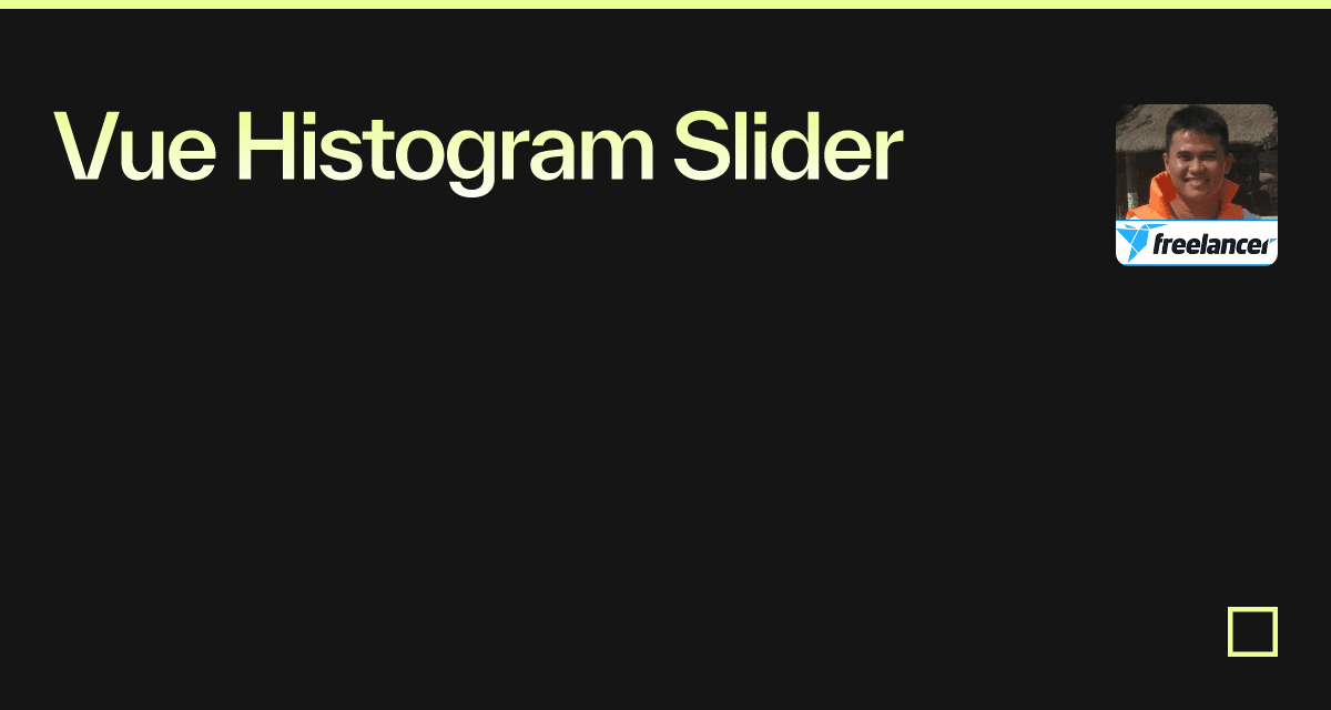 Vue Histogram Slider - Codesandbox