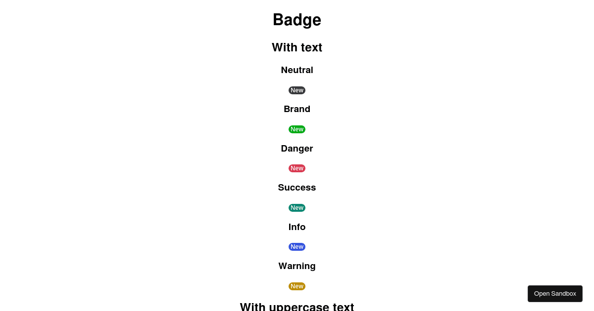 badge - Codesandbox