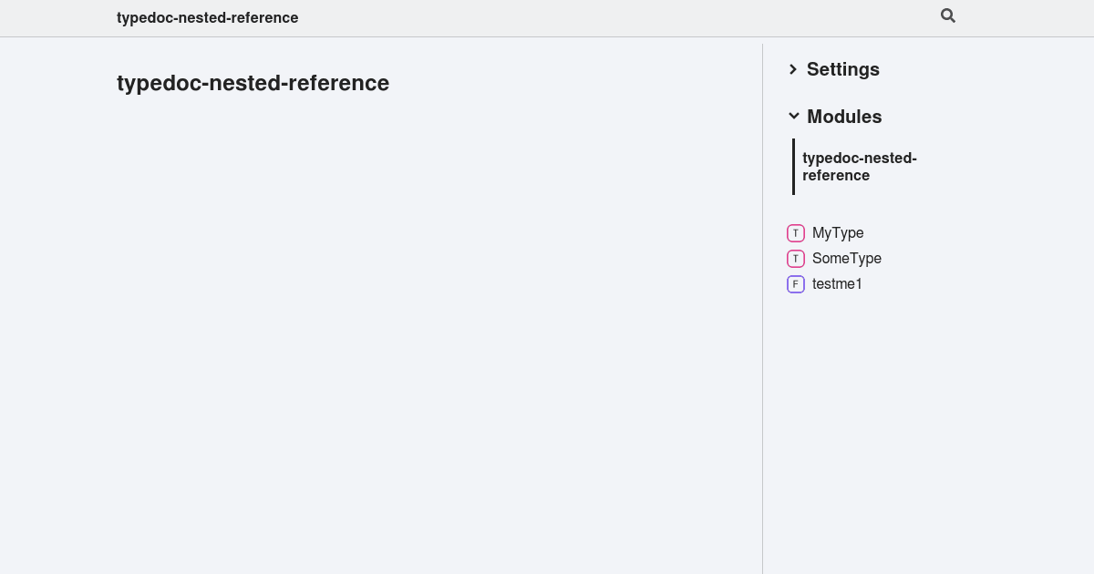 typedoc nested reference - Codesandbox typedoc nested reference - Codesandbox