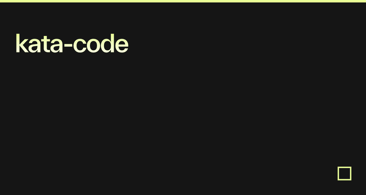kata-code - Codesandbox