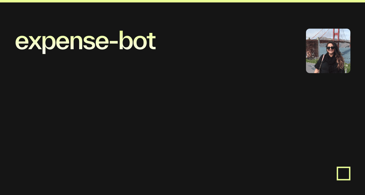 expense-bot - Codesandbox