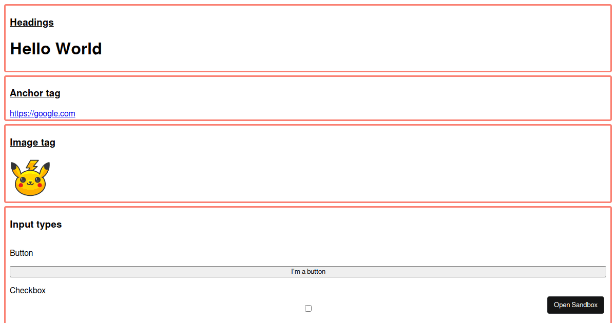 html-spec - Codesandbox