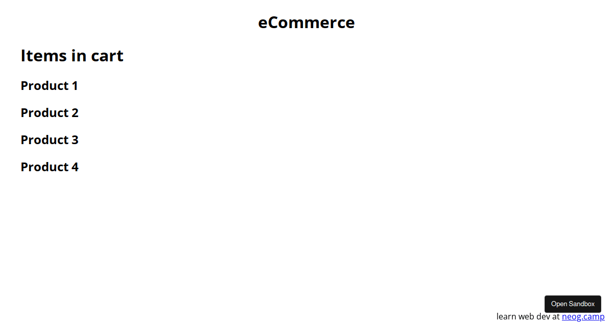 useContext Exercise - Codesandbox