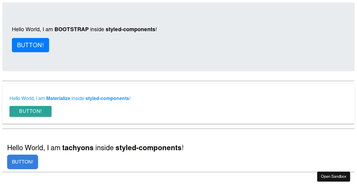 Styled Components - Codesandbox
