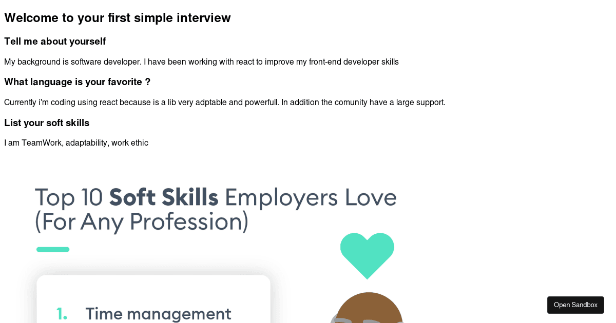 code-job-interview - Codesandbox