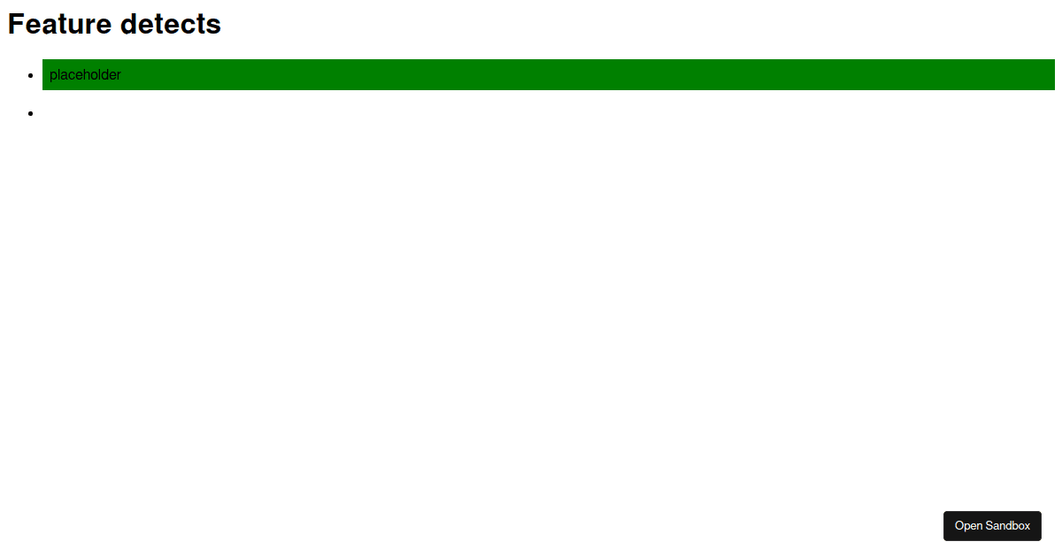 DAZN-modernizr - Codesandbox