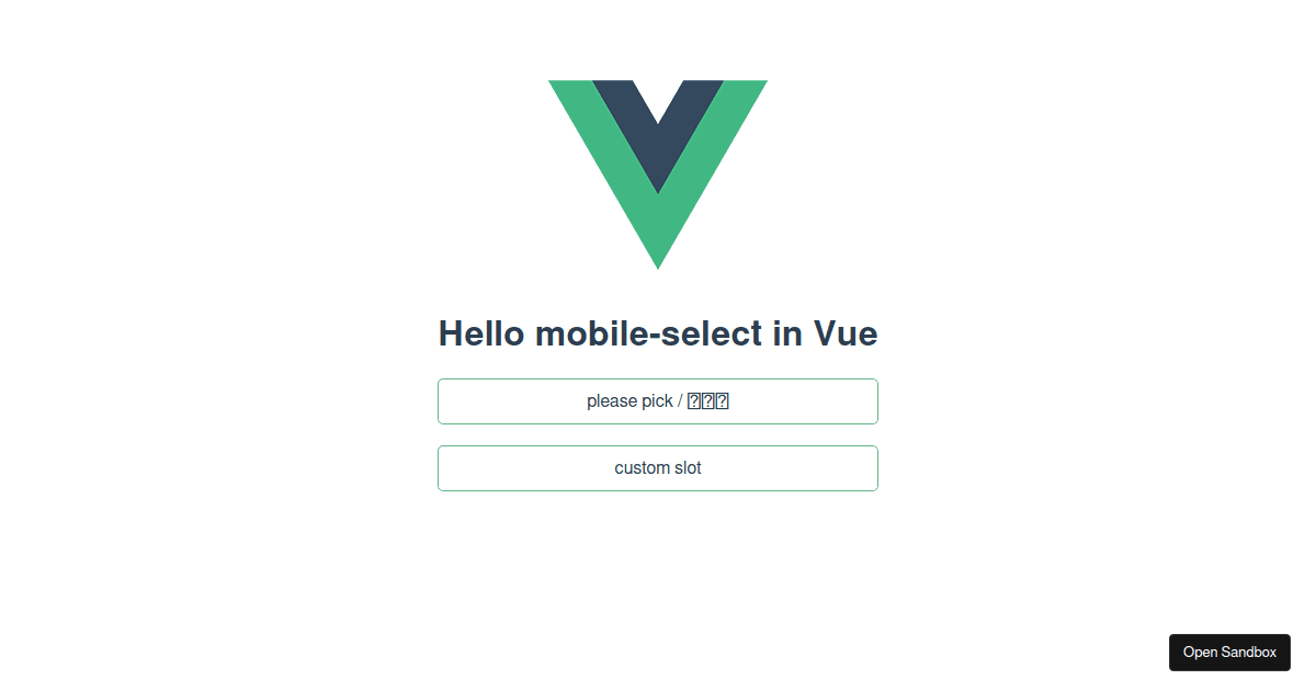 mobile-select-vue - Codesandbox