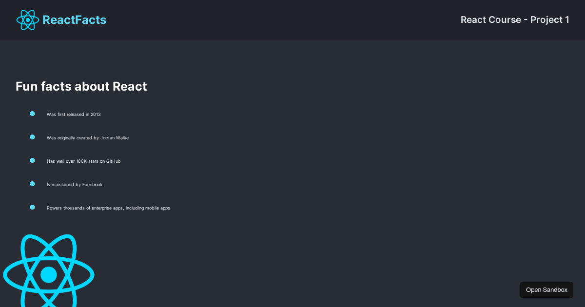 react-project-1-scrimba - Codesandbox