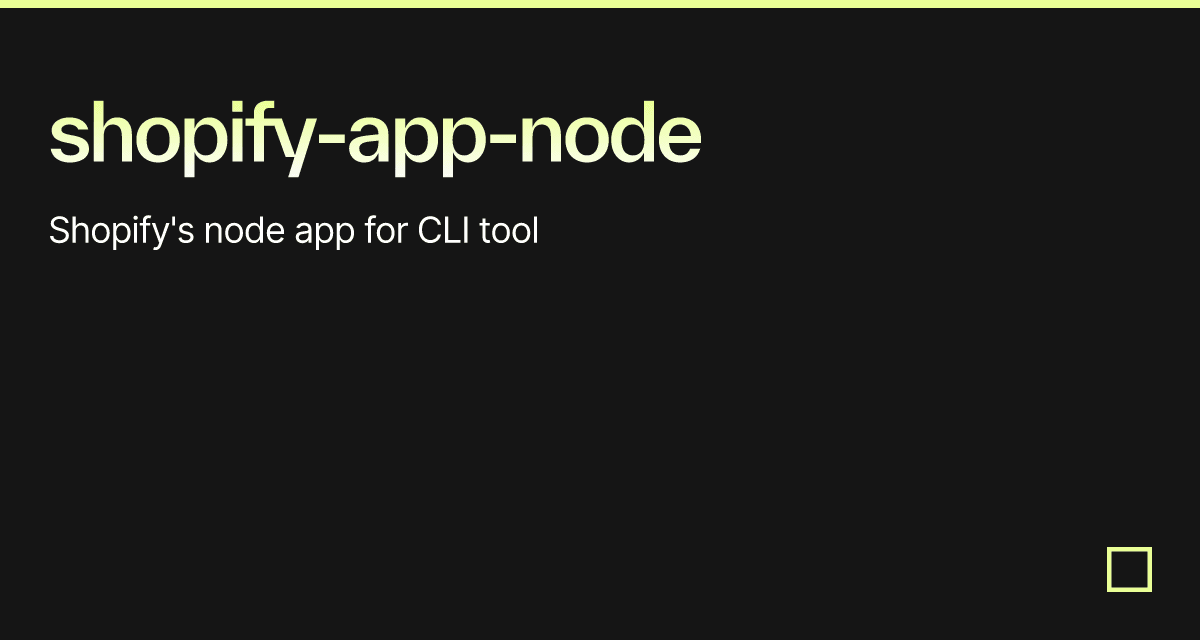 shopify-app-node - Codesandbox