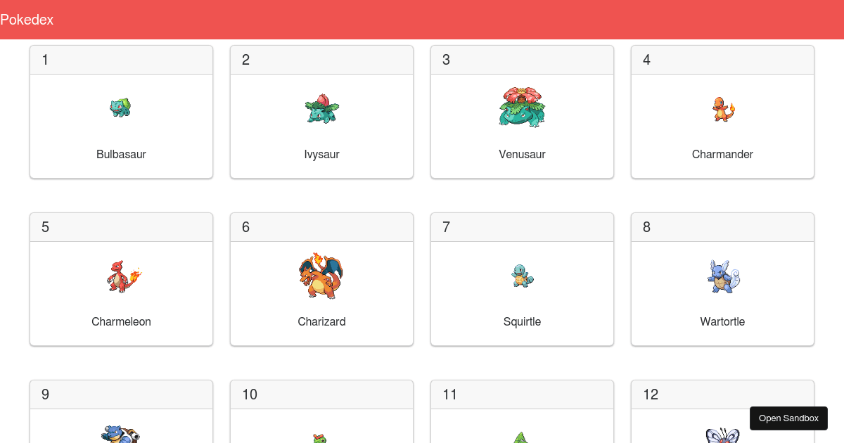 pokedex - Codesandbox