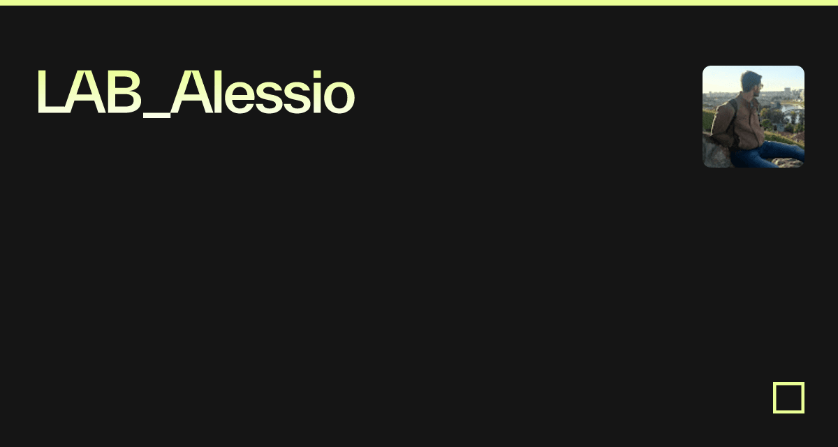 LAB_Alessio - Codesandbox