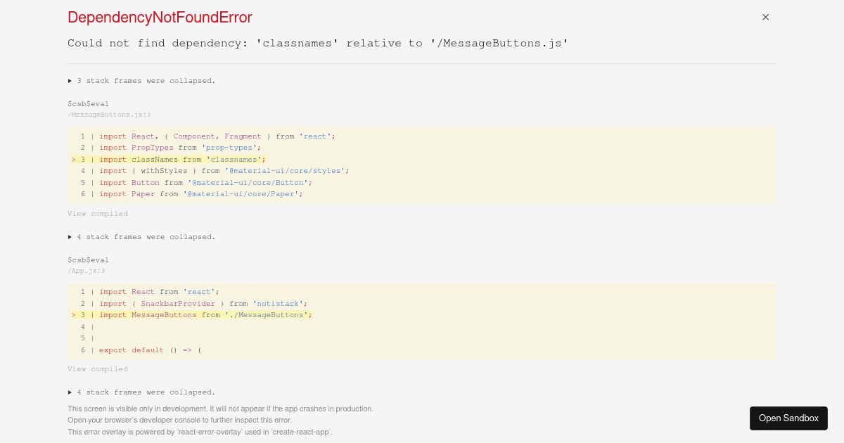 notistack-simple-example - Codesandbox