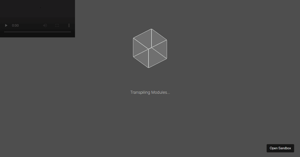 Manipulating Video Using Canvas Codesandbox