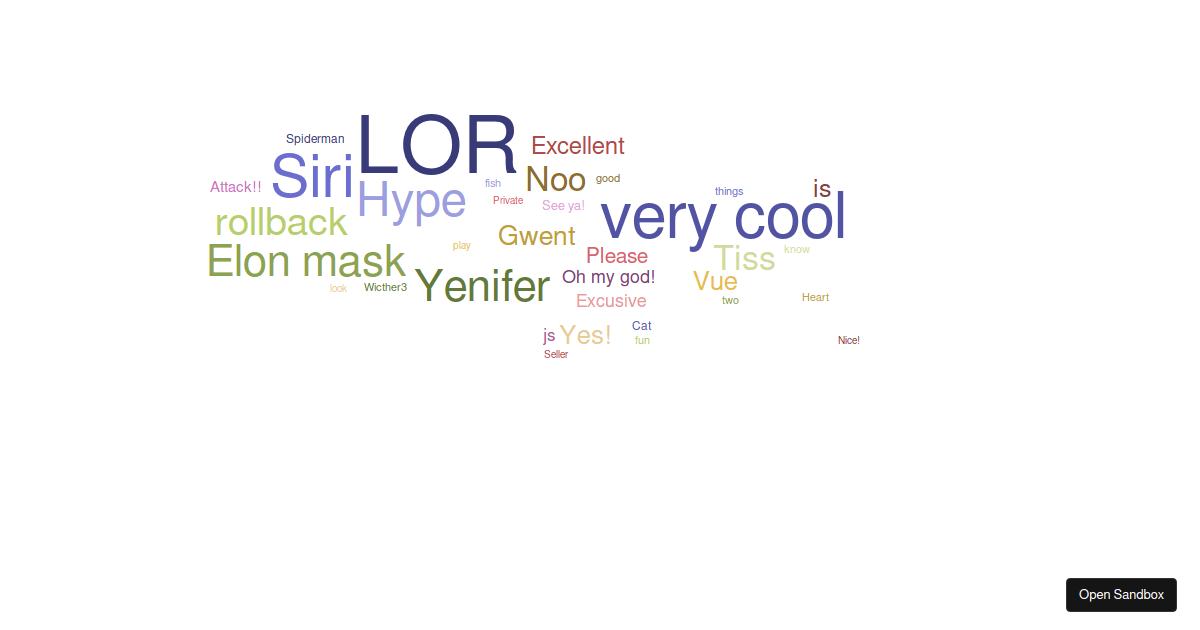 Vue Template - Codesandbox