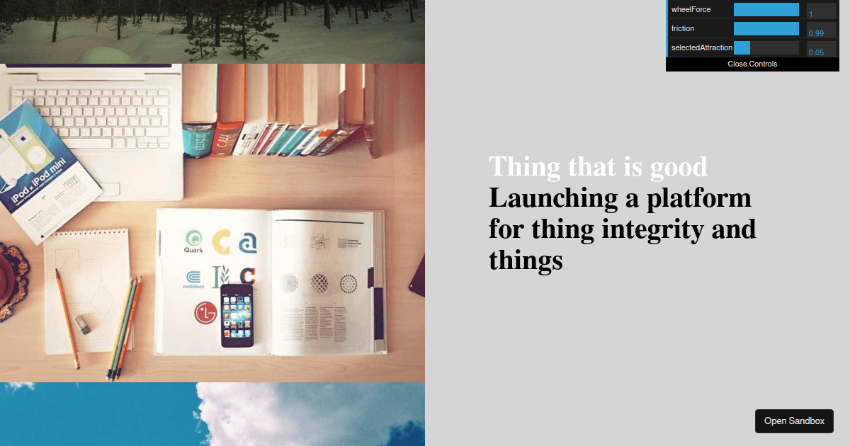 vertical flickity carousel (forked) - Codesandbox