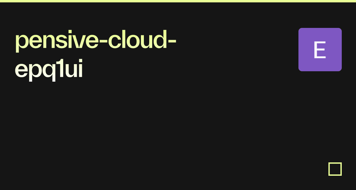 pensive-cloud-epq1ui - Codesandbox