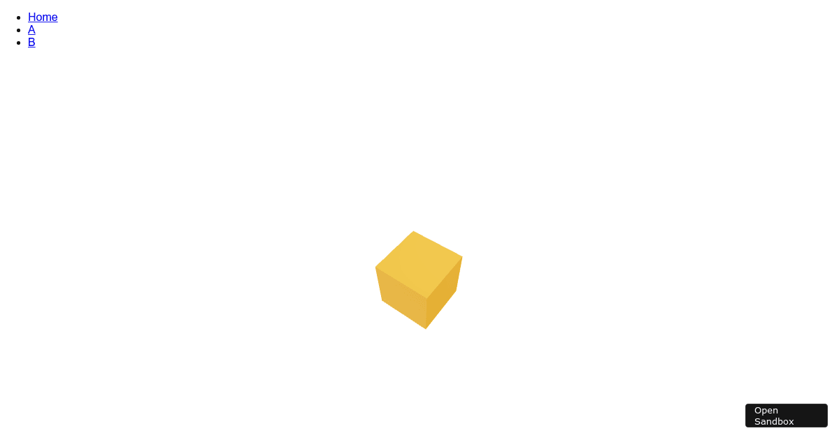 r3f-react-router-6 - Codesandbox