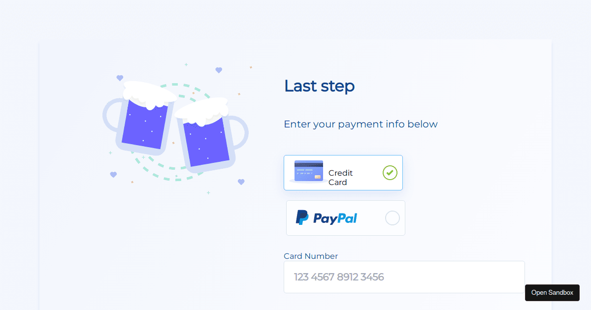 payment-screen-design-for-pesto - Codesandbox