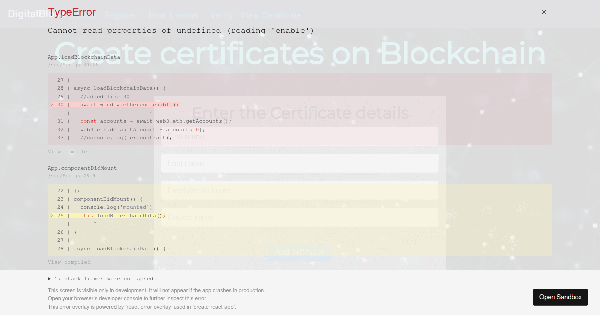 project - Codesandbox