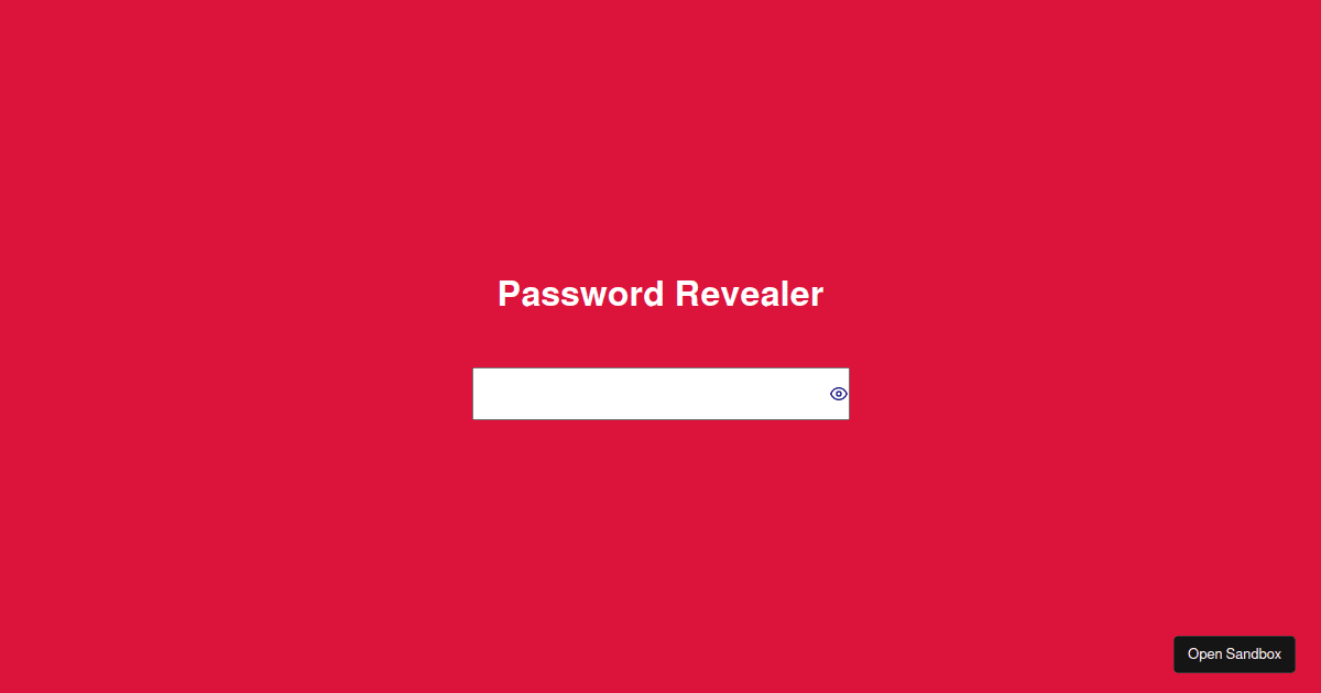 password-revealer - Codesandbox