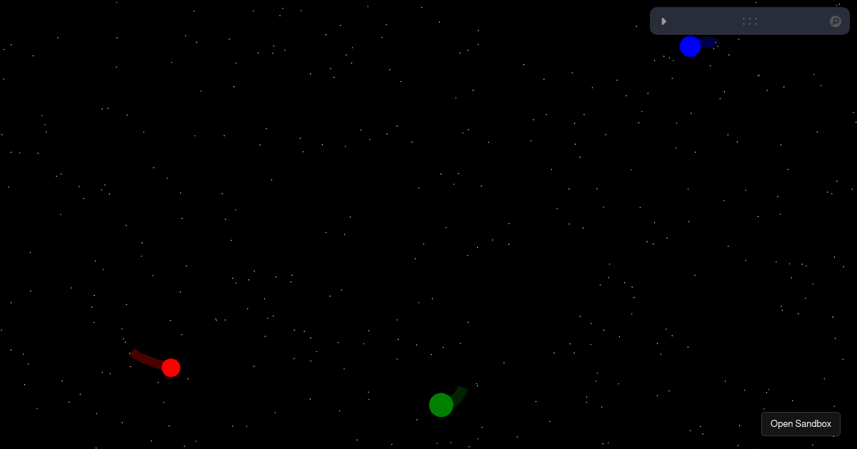 Three Body Problem - Codesandbox