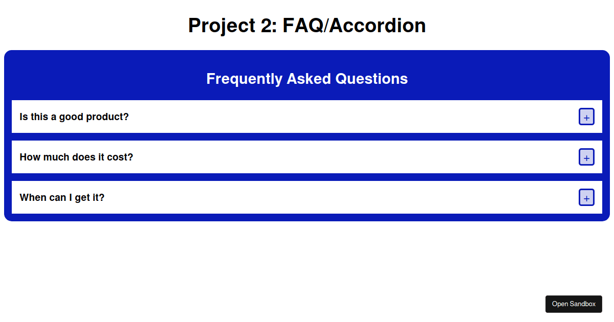 react-faq-accordion - Codesandbox
