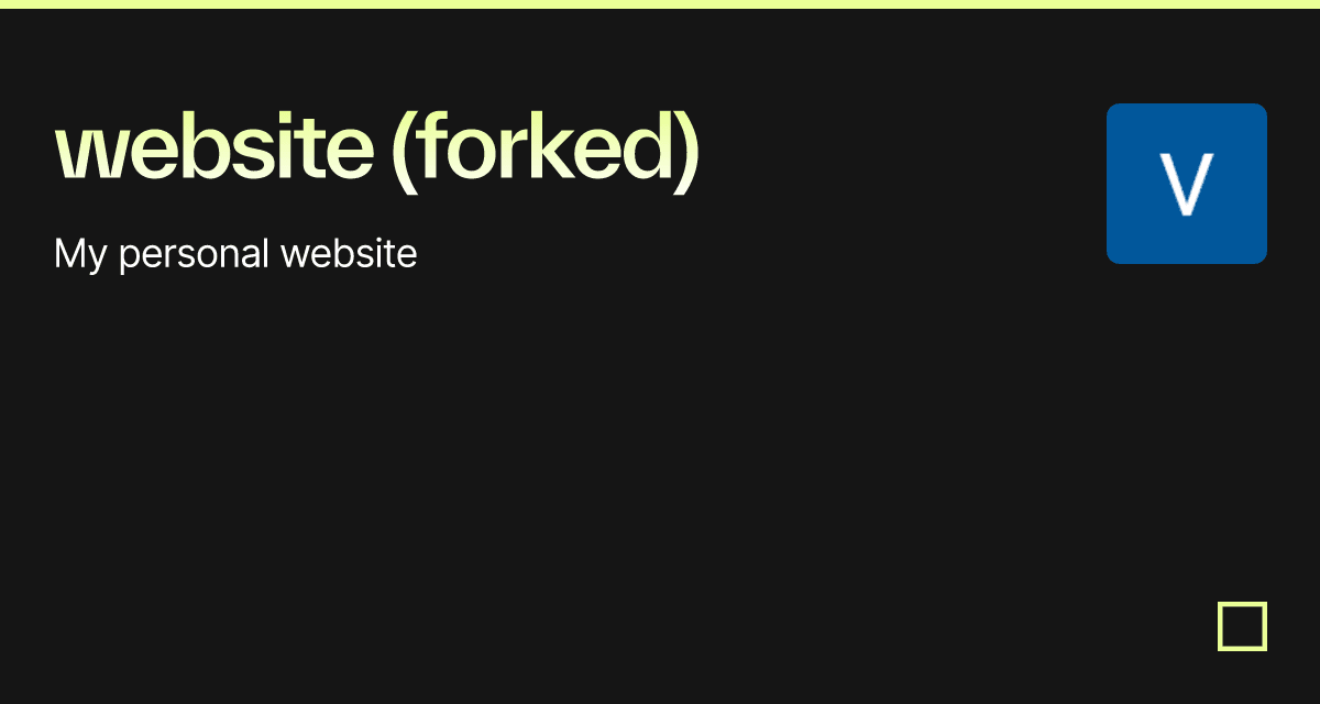 website (forked) - Codesandbox